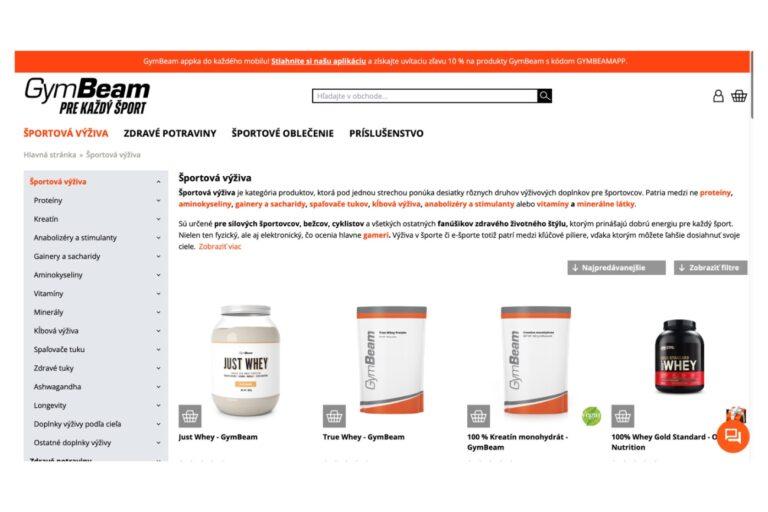 GymBeam – zľavový kupón, suplementy, recenzie, skúsenosti - Vpeniaze.sk